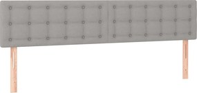 Box spring postel s matrací světle šedá 120x190 cm textil 3270432