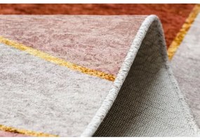 MIRO 52097.802 mycí kobereček Geometrická protiskluz růžový velikost 160x220 cm | krásné koberce cz