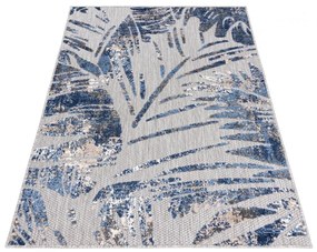 Kusový koberec Palmové listí šedomodrý 80x150cm