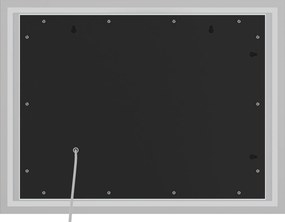 Koupelnové zrcadlo Jaffrey 60x80 bez Bluetooth – čiré sklo