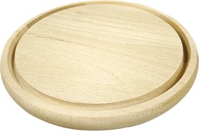 AMADEA Dřevěné servírovací prkénko - podnos, masivní dřevo, 21 cm