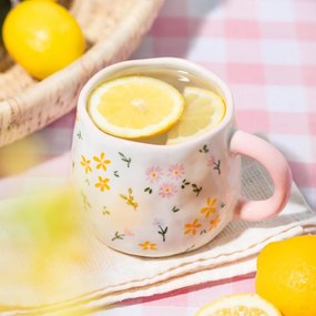 Krémový hrnek z kameniny 375 ml Ditsy – Sass &amp; Belle