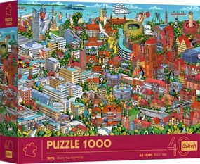 TREFL Puzzle Premium Plus Share the Moments: Trojměsto / 1000 dílků /