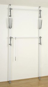 Teleskopický věšák na šaty HERKULEX FLEX, 165-300 x 116-190 x 36 cm, WENKO
