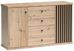 Casarredo - Komfort nábytek Komoda BARBUS 2D4S, dub artisan/černá