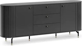 XXXLutz ŠIROKÁ KOMODA, černá, barvy zlata, 190,1/81/40 cm Milino - Online Only obývací stěny - 002238000713