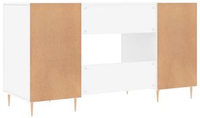 Petromila Psací stůl bílý 140 x 50 x 75 cm kompozitní dřevo
