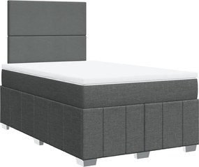 Box spring postel s matrací tmavě šedá 120x200 cm textil 3291629