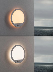 P 94706 LED venkovní panel Smart Home Zigbee Lamina Backlight pohybové čidlo neláká hmyz IP44 kruhové 280mm CCT 14W 230V bílá umělá hmota - PAULMANN