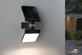 P 94609 Solární LED osvětlení zdí Lesla pohybové čidlo (IR) IP65 hranaté 150x130mm 3000K 12,5W antracit umělá hmota - PAULMANN