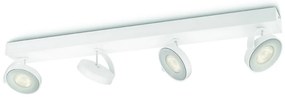 LED WarmGlow Bodové svítidlo Philips Clockwork 53174/31/P0 bílé 2200K-2700K