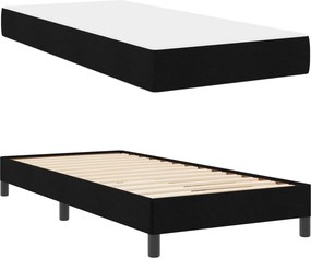 Postel s boxspringem Černá 100 x 200 cm textil 3398467