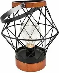 Solight WO3105 kovová lucerna se žárovkou s micro LED / 80lm / teplá b