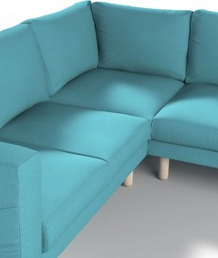 Potah na pohovku IKEA Norsborg rohová 4-místná barva modrá látka pletený vzor