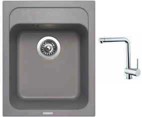 Set Sinks CLASSIC 400 Titanium + baterie Sinks MIX 3 chrom