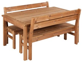 PROWOOD Dřevěný zahradní Nábytek SET L4 - stůl + 2 x lavice