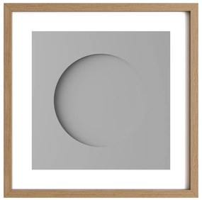 Idealform Poster no. 1 Minimalist circle Barva: Silver grey, S textem: Bez textu