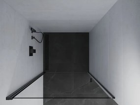 Mexen Pretoria sprchové dveře otočné 80 cm, transparentní, černé - 852-080-000-70-00