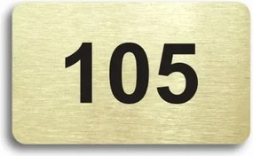 ACCEPT Číslo na dveře - typ 04 (50x30mm) - bílá tabulka - barevný tisk