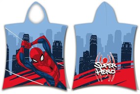Jerry Fabrics plážová osuška pončo Spider-man Super hero 50x115 cm