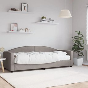 Válenda s matrací taupe 80 x 200 cm textil 3197168