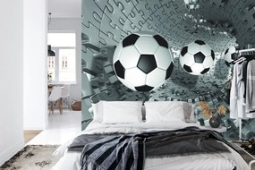 Fototapeta 3D Puzzle Fotbal Samolepící tapety 104x70.5