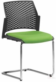 RIM Jednací židle REWIND RW 2107 čalouněný sedák bez područek Barva podnože černá podnož GALERIE - Čalounění Rim LÁTKY 1 / BONDAI Barva plastu RIM bílý plast