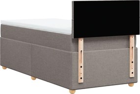 Box spring postel s matrací taupe 80x200 cm textil 3286511
