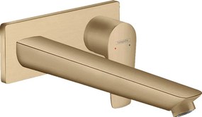 Hansgrohe Talis E, páková umyvadlová baterie pod omítku, s výtokem 22,5 cm, kartáčovaný bronz, 71734140