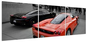 Obraz rychlých aut (150x50 cm)