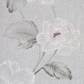 ZÁCLONA NA KROUŽCÍCH BESSY 140X250 CM VZOROVANÁ