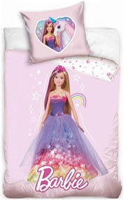 Povlečení do dětské postýlky Barbie princezna - 100% bavlna Renforcé - 100 x 135 cm + 40 x 60 cm