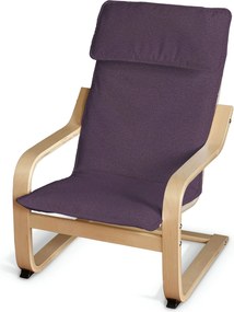 Sedák na dětské křeslo IKEA Poäng barva fialová látka pletený vzor