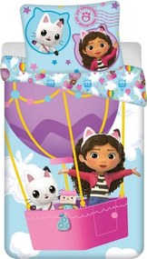 Jerry Fabrics Povlečení Gábinin kouzelný domek Balloon 140x200, 70x90 cm