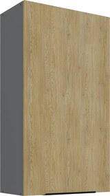 CREMONA ac | horní skříňka 60 G-108 1F policová | 60 cm | EXTRA VYSOKÁ | antracit/cremona
