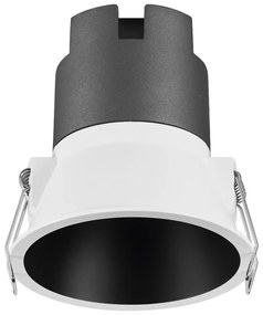 Černé LED podhledové svítidlo TWIST 93mm, studená bílá