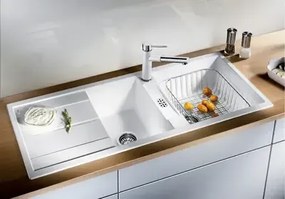 Blanco Kano S - Dřezová baterie s výsuvnou koncovkou bílá/chrom