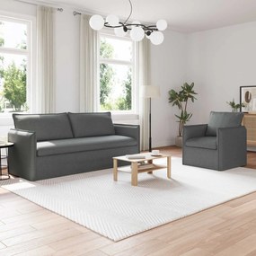 Set pohovek 2 ks Tmavě šedá Textil 3407612