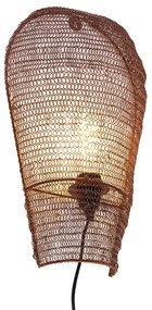 Orientální nástěnné svítidlo bronzové 45 cm - Nidum