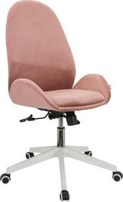 XXXLutz OTOČNÁ ŽIDLE, samet, růžová MID.YOU - Online Only kancelářské židle - 001918054501