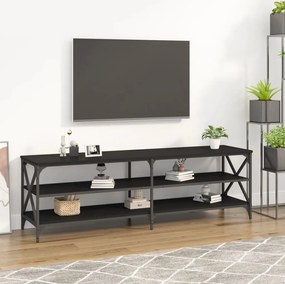vidaXL TV skříňka 160 x 40 x 50 cm kompozitní dřevo [826731] Barva: Černá