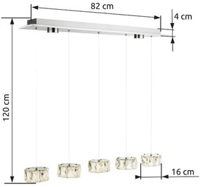 Globo 49350-52H - LED Lustr na lanku AMUR LED/52W/230V 4000K
