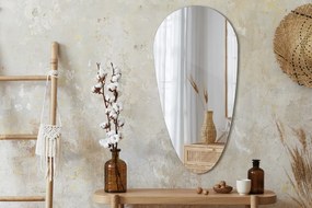 Nástěnné nepravidelné zrcadlo bez rámu 40x80 cm