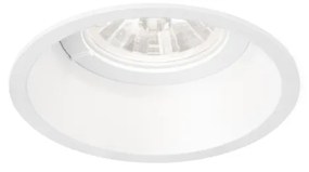 Wever & ducré kulaté stropní zapuštěné svítidlo deep ceiling rec 1.0 led 1800-3000k w tree bílá matná