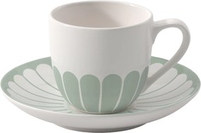 Villeroy&Boch Villeroy & Boch Fleur Vert espresso šálek s podšálkem