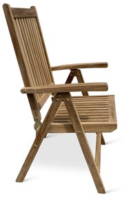 Dřevěná skládací a polohovací židle Edy