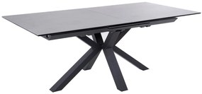 OnaDnes -20% Moebel Living Hnědý keramický rozkládací jídelní stůl Letole 180/225 x 90 cm