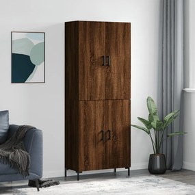 vidaXL Skříň highboard 69,5 x 34 x 180 cm kompozitní dřevo [3195679] Barva: hnědý dub