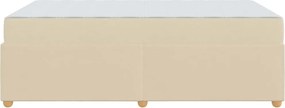 Rám postele s matrací Krémová 120 x 200 cm textil 3399354