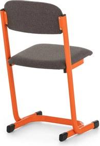Učitelská židle čalouněná, oranžová - ral 2004